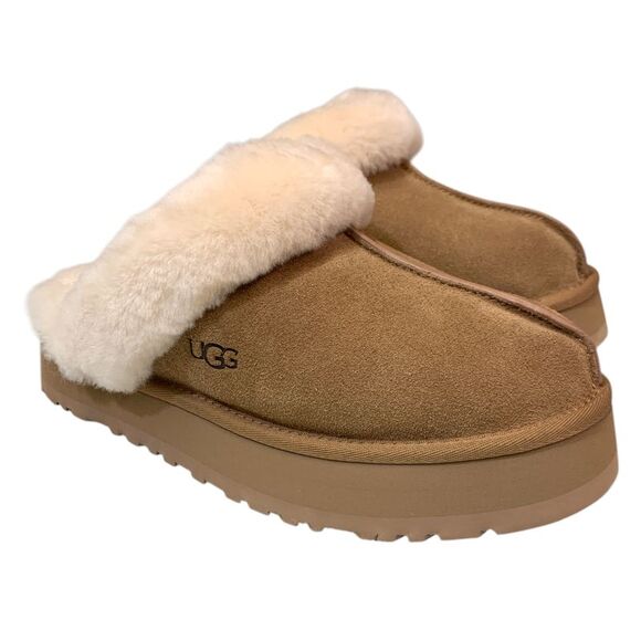 UGG | Shoes | Ugg Womens Disquette Backless Sheepskin Wool Slipper ...